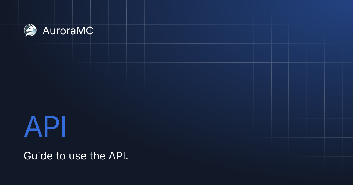 API | AuroraMC