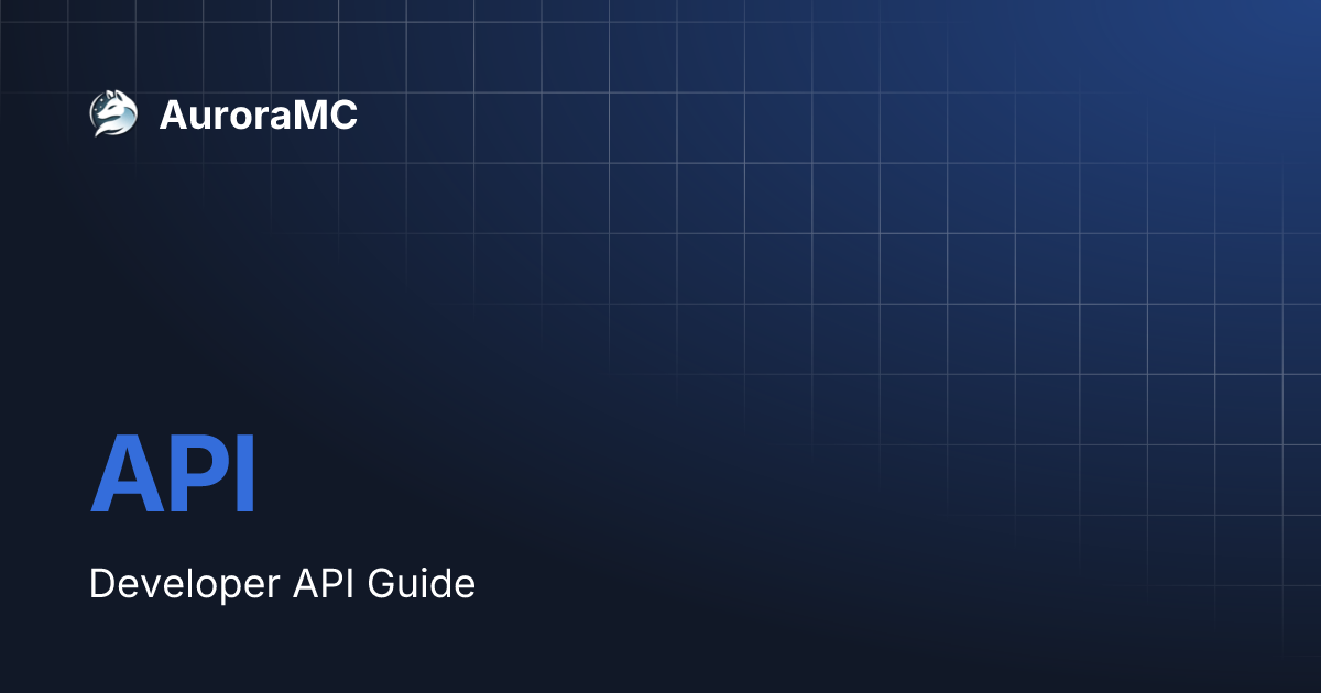 API | AuroraMC